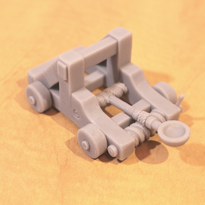 3D Printable Onegar - Catapult - Miniature by Grinning God