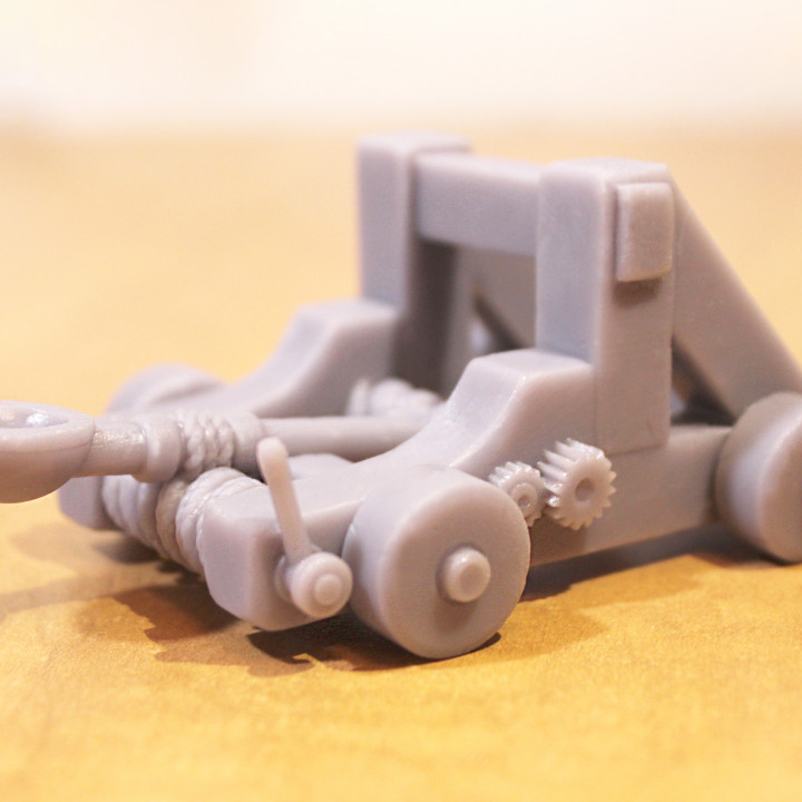 3D Printable Onegar - Catapult - Miniature by Grinning God