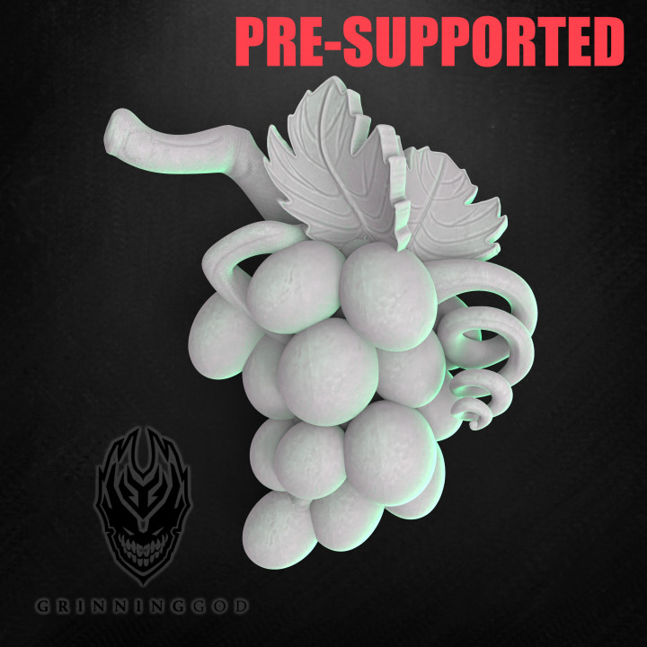 3D Printable Grape Prop - Pre-supported by Grinning God