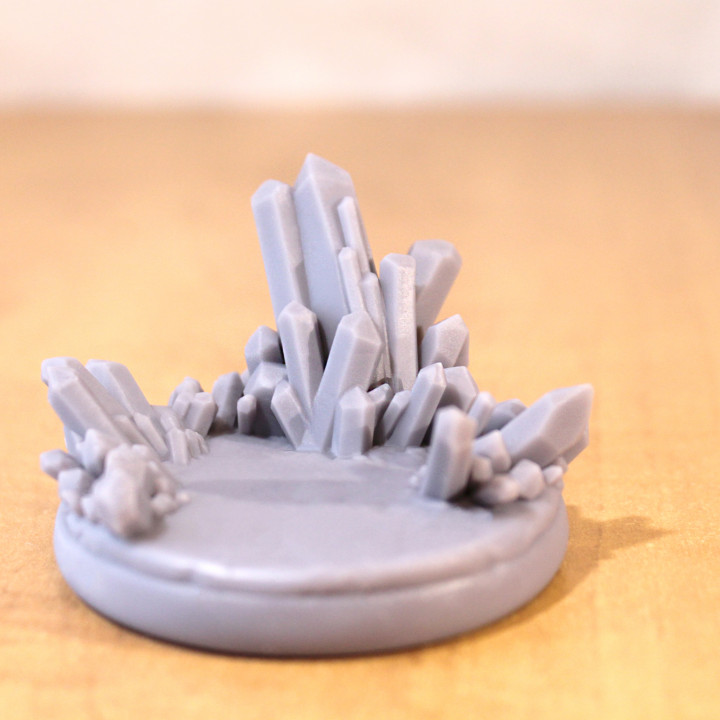 3D Printable Crystal Base - Miniature by Grinning God