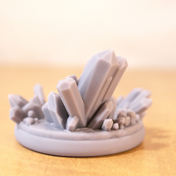 3D Printable Crystal Base - Miniature by Grinning God
