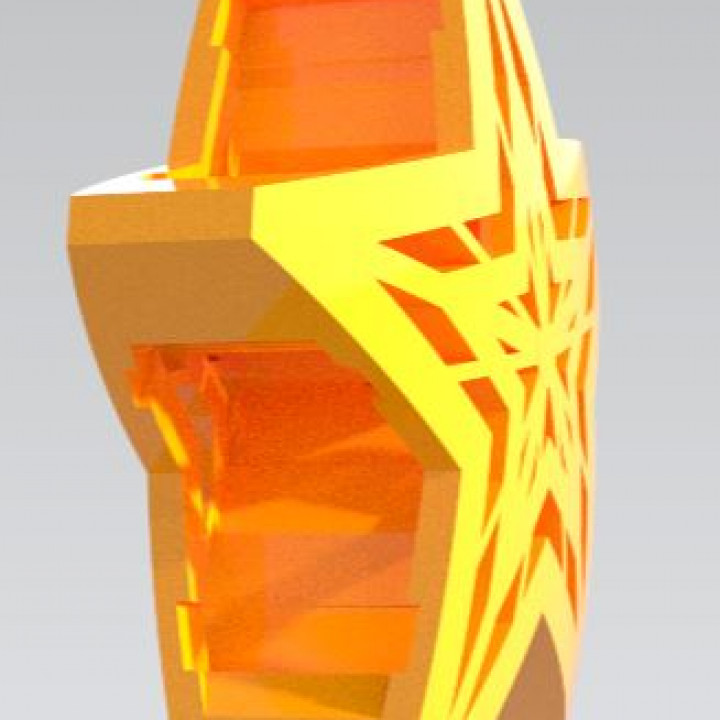 3D Printable Star Tree Topper by Colin