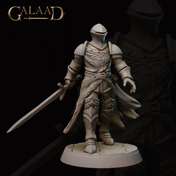 3D Printable Full release - Knight December release by Galaad Miniatures