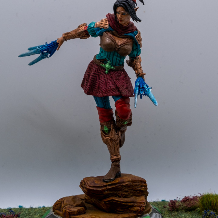 3D Print of Soulknife Half-Elf Rogue - Calanar by Shaihulud