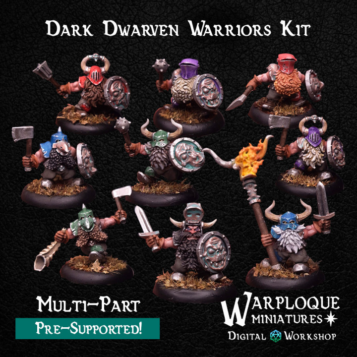 3D Printable Dark Dwarf Army Mega Bundle by Warp Miniatures