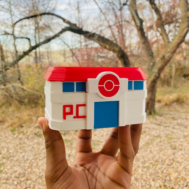3D Printable PokéCenter - Pokémon (Multi-part & with Interior) by ...
