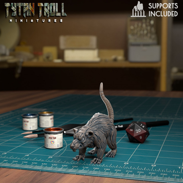 3D Printable RatPack Bundle [Pre-Supported] by TytanTroll Miniatures