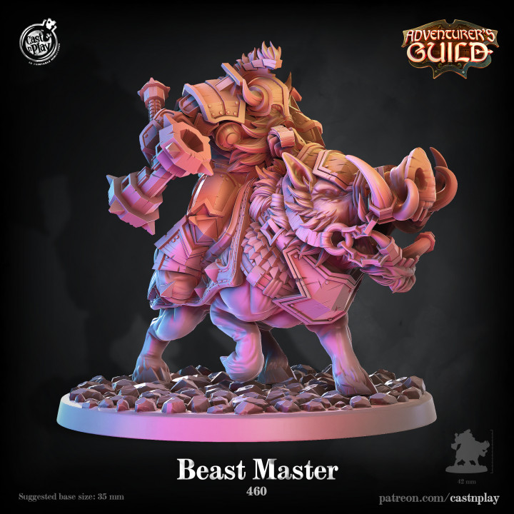 3D Printable Beast Master (Pre-Supported) by Cast n Play