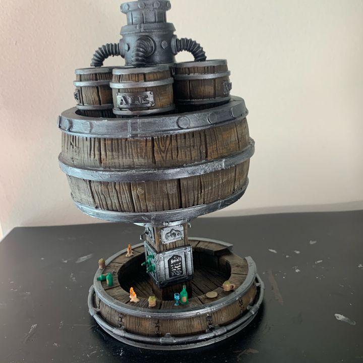 3D Print of Adventurer's Guild Bar (Pre-Supported) by LogOffForever