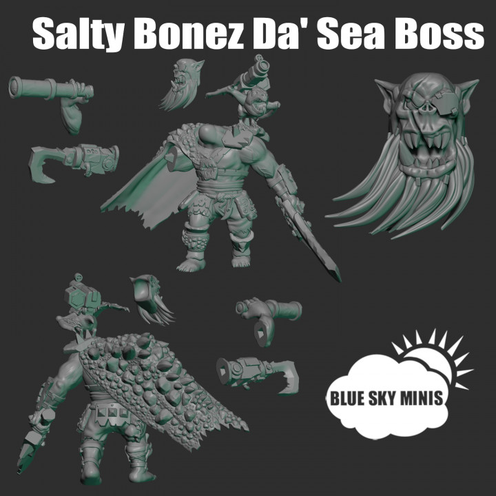 3D Printable Sea Boss by Blue Sky Minis