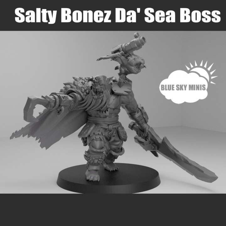 3D Printable Sea Boss by Blue Sky Minis