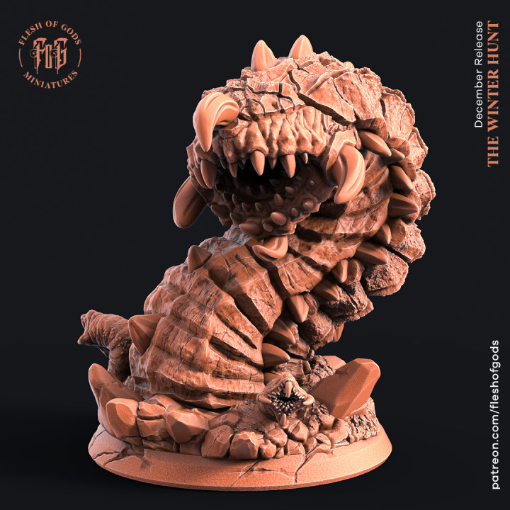 3D Printable Giant Worm by Flesh of Gods