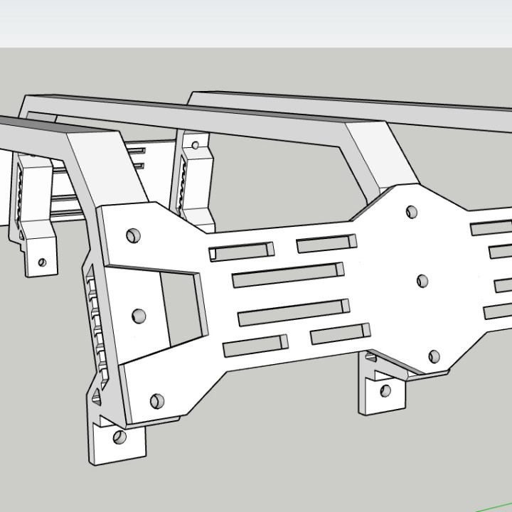 3D Printable Element Knightrunner Bed Rack by Dylan In Motion