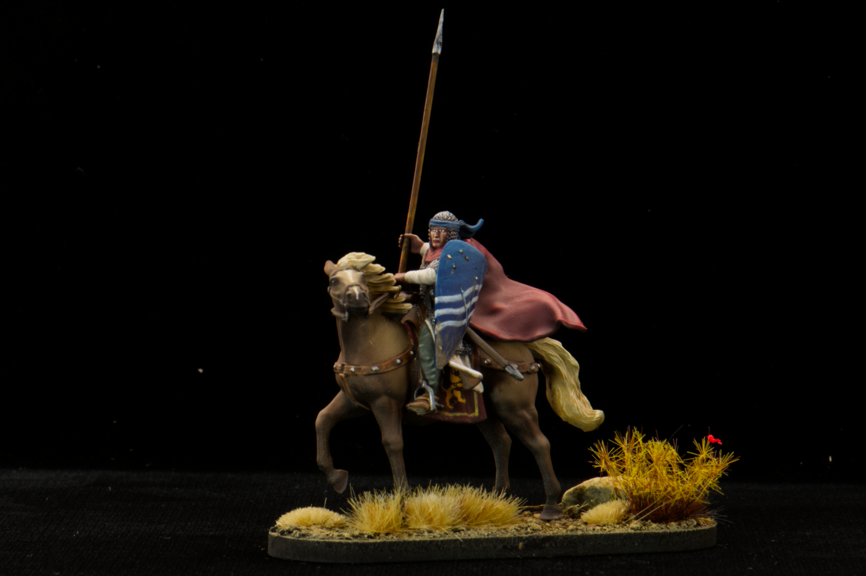 3D Printable 11th Century Spanish Standard bearer with standard of León ...