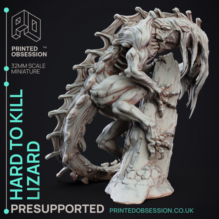 3D Printable Hard To Kill Lizard - SCP "The D&D Incursion ...
