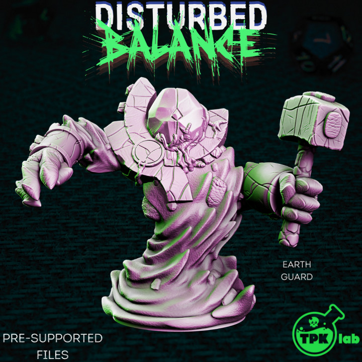 3D Printable Earth Elemental Guard by TPK Lab