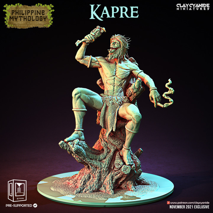3D Printable Kapre by Clay Cyanide Miniatures
