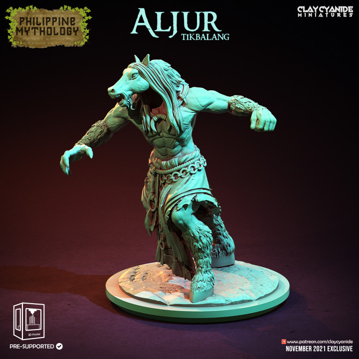 3D Printable Tikbalang by Clay Cyanide Miniatures