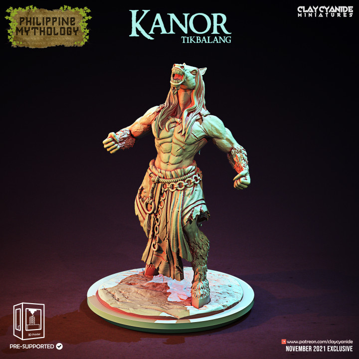 3D Printable Tikbalang by Clay Cyanide Miniatures