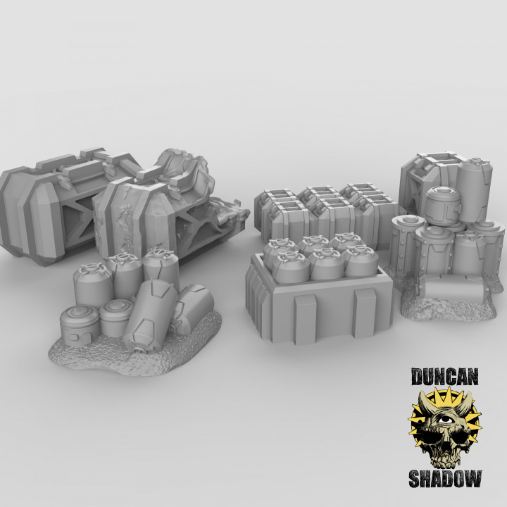 3D Printable Sci_fi Terrain Bundle by Duncan Shadow
