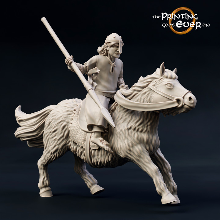 3D Printable Halfling Militia - Rider - Presupported by The Printing ...