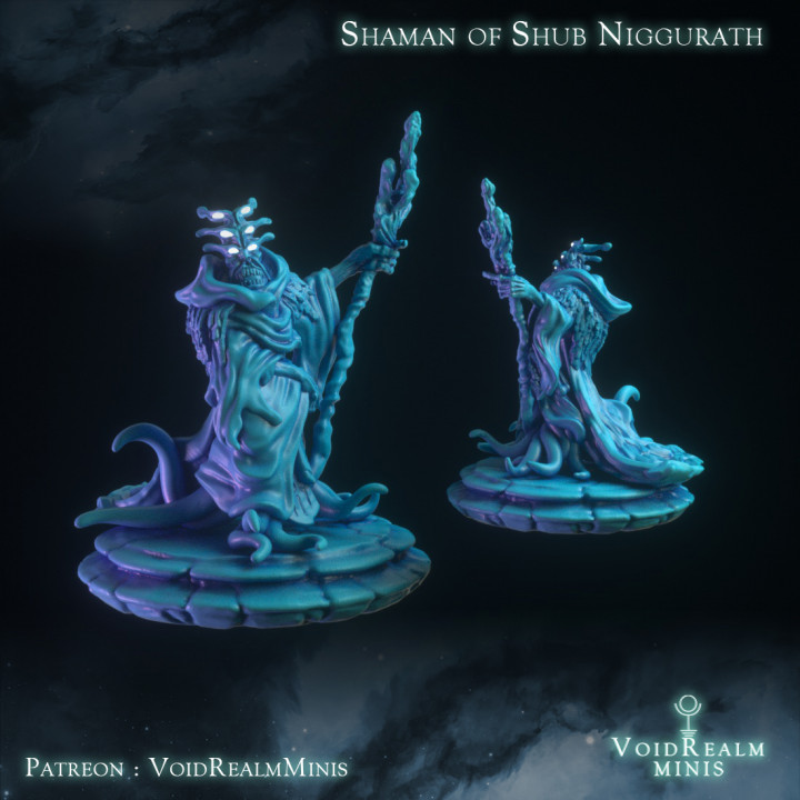 3D Printable Shaman of Shub by VoidRealm Minis