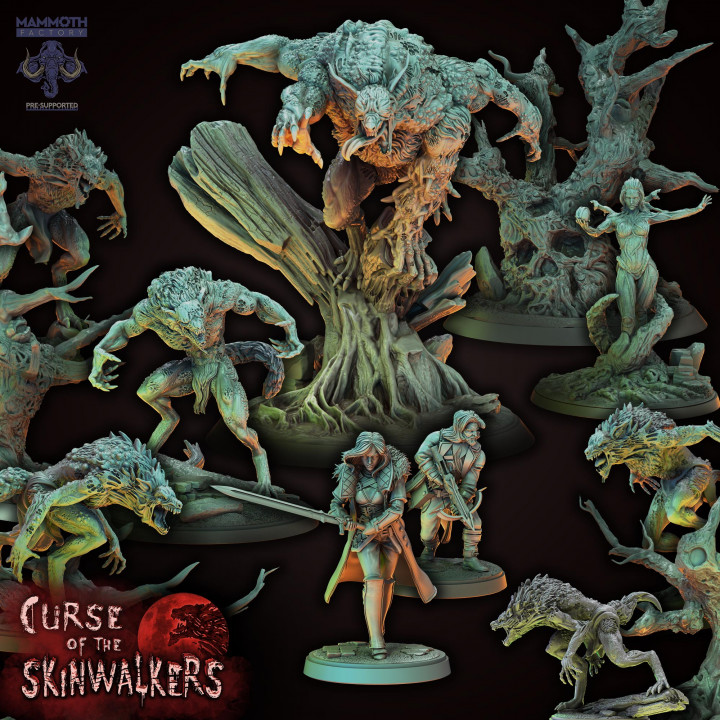 3D Printable Skinwalkers Collection - Mammoth Chronicles (+ 5e ...