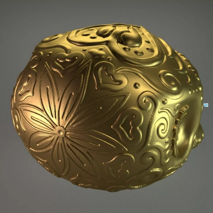 3D Printable sugarskull by Hector Sanchez Marroquin