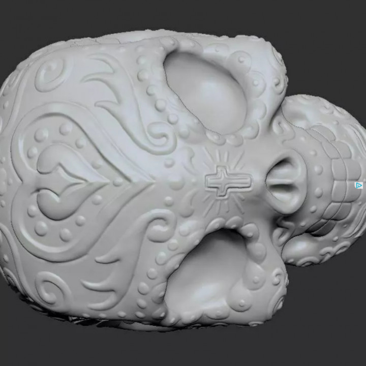 3D Printable sugarskull by Hector Sanchez Marroquin