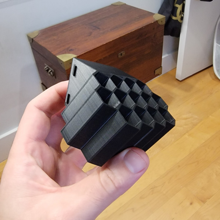 3D Printable Wall Mount Pen Holder by Jedediah Tango