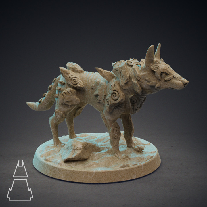 3D Printable Sand Jackal by Pes Lukas