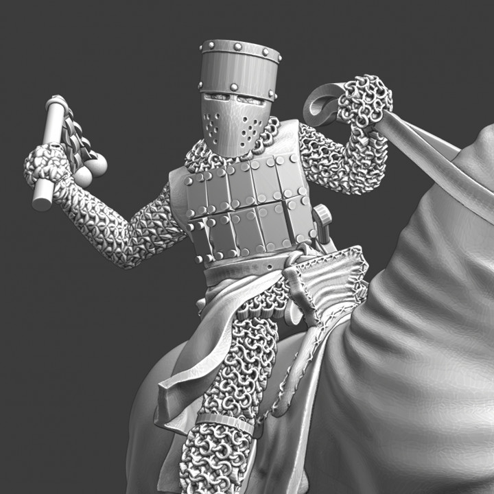 3D Printable Mounted Northern Crusader Knight by Northern Crusades ...