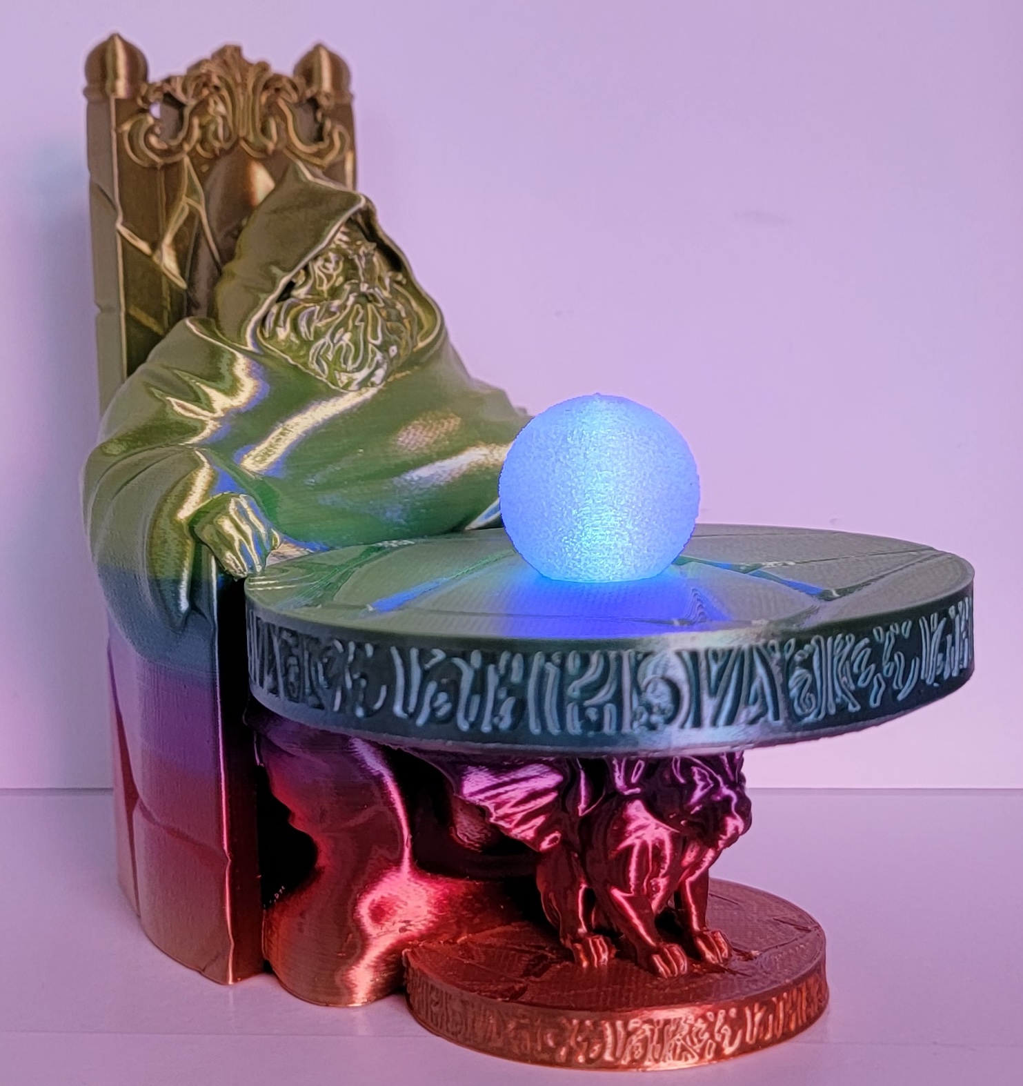 3D Print of Orb Pondering Wizard by mitchelhaan