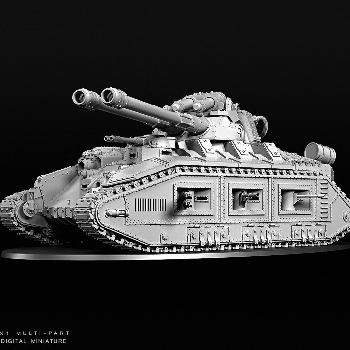 3D Printable [LEGACY] Skjalos Guard - Onokya Super-Heavy Battle Tank by ...