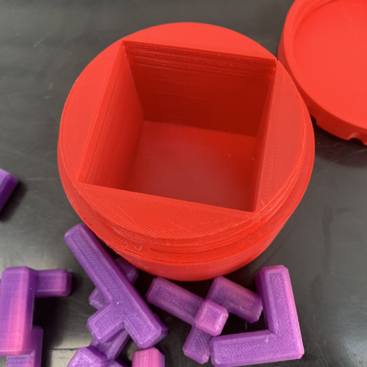 3D Printable Cube in a Container Puzzle 1 by Jordan Dubois