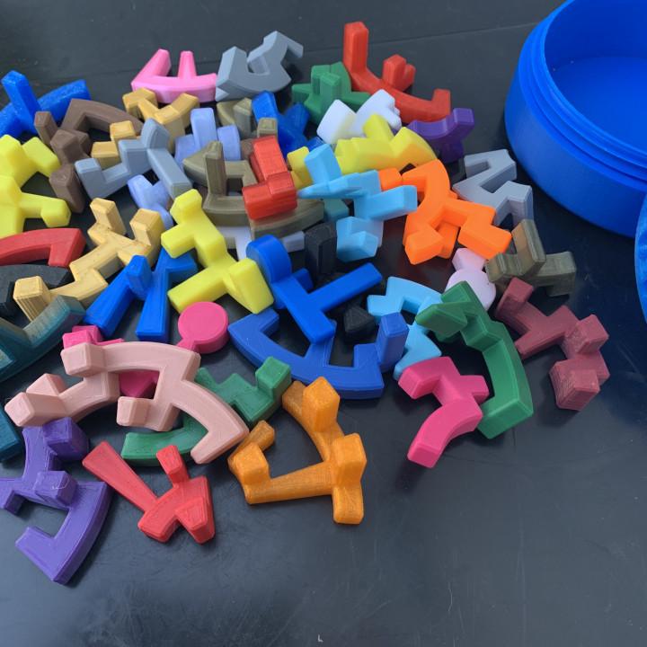 3D Printable Cylinder Puzzle 3 - Mega by Jordan Dubois