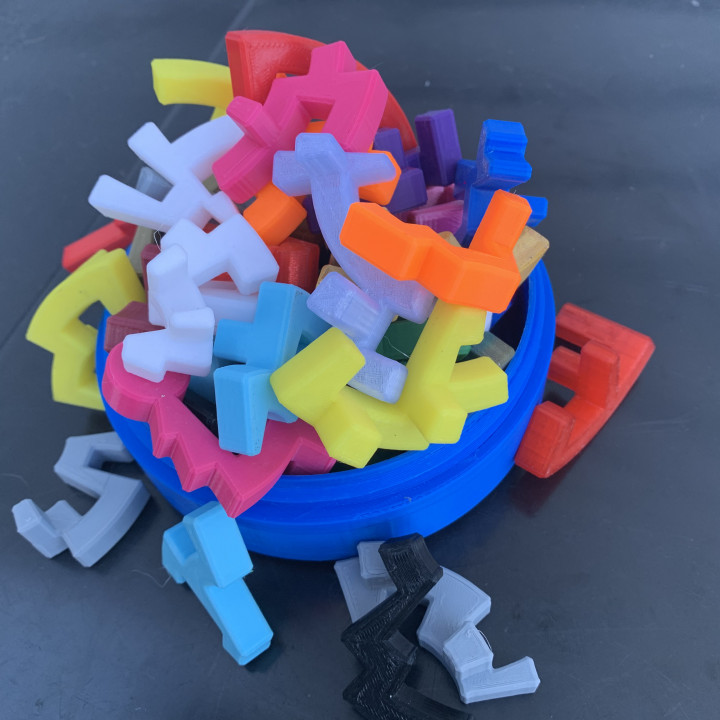 3D Printable Cylinder Puzzle 3 - Mega by Jordan Dubois