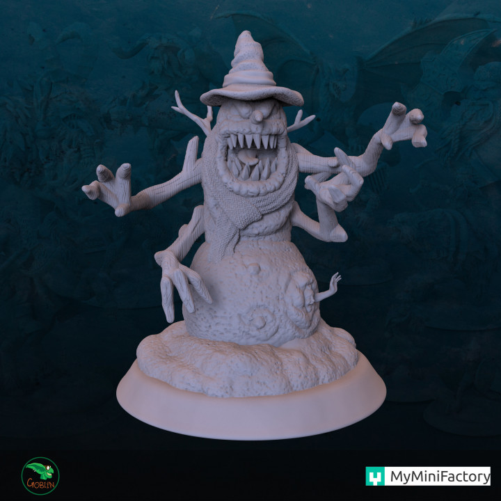 3D Printable Snow Monster - Christmans Hunt by Goblin Art Studios
