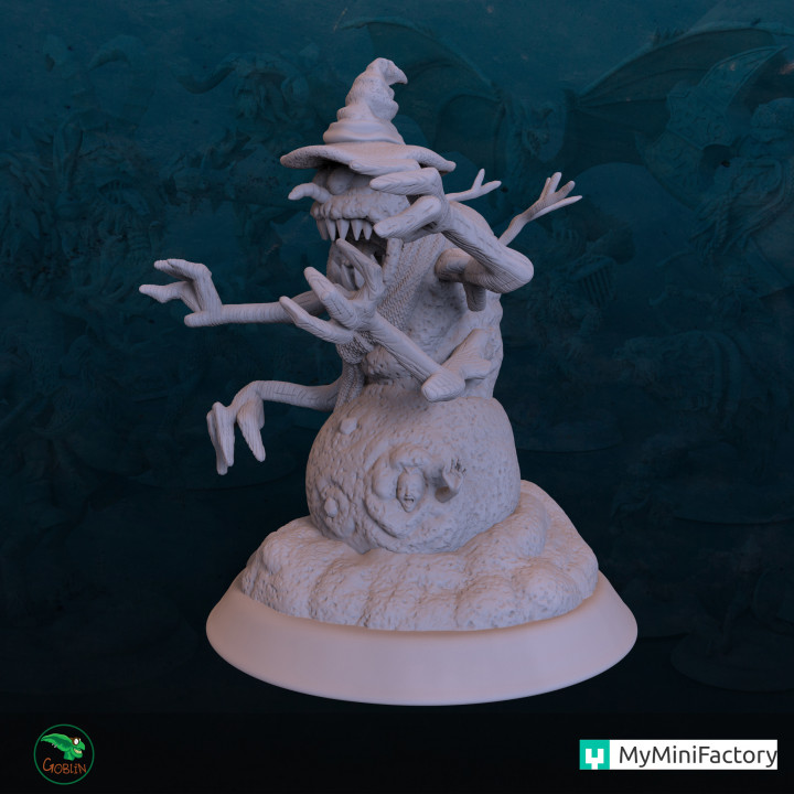 3D Printable Snow Monster - Christmans Hunt by Goblin Art Studios