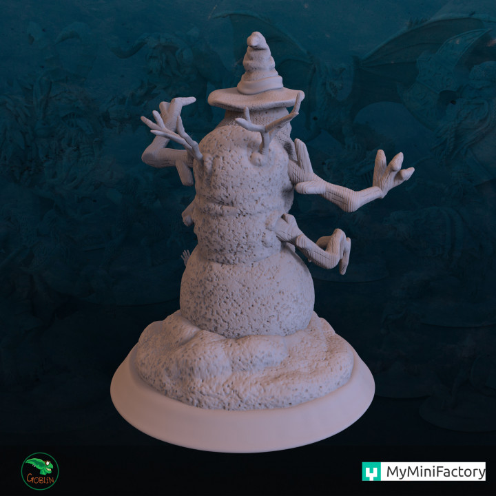 3D Printable Snow Monster - Christmans Hunt by Goblin Art Studios
