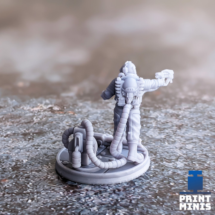 3D Printable Mokosha Astronauts x4 - Zero-G Poses - In Orbit Collection ...