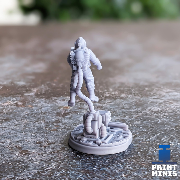 3D Printable Mokosha Astronauts x4 - Zero-G Poses - In Orbit Collection ...