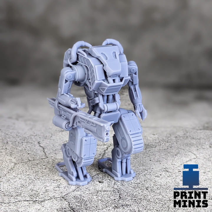 3D Printable The Watchman Robots - In Orbit Collection by Print Minis