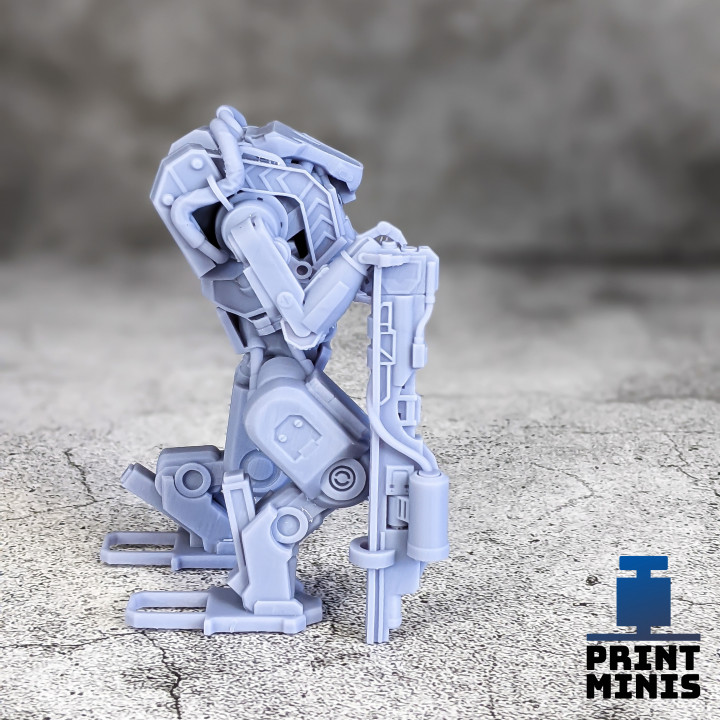 3D Printable The Watchman Robots - In Orbit Collection by Print Minis