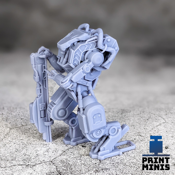 3D Printable The Watchman Robots - In Orbit Collection by Print Minis