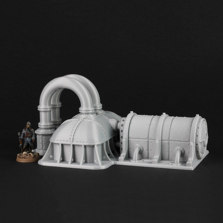 3D Printable Pumping Station by Tesseract Tomb