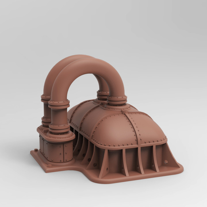 3D Printable Pumping Station by Tesseract Tomb