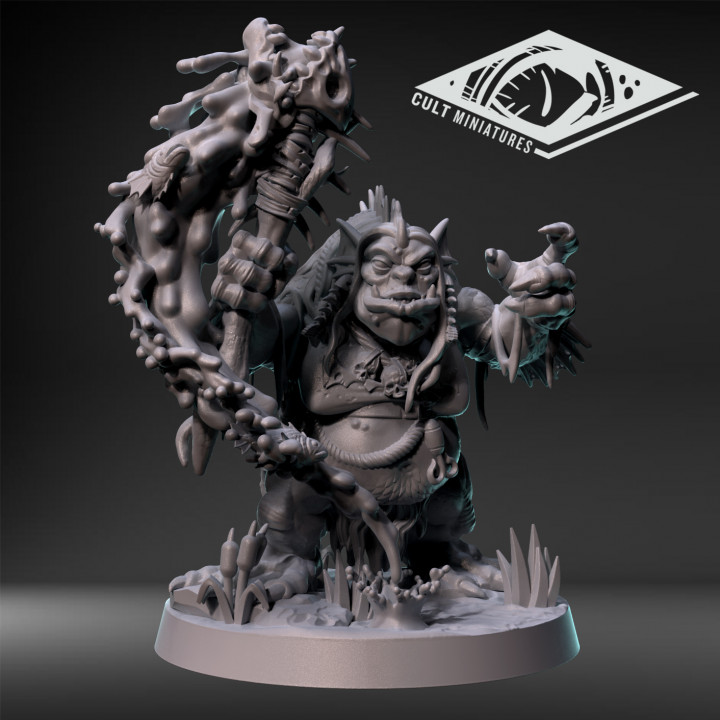 3D Printable Swamp Troll Regiment by Cult Miniatures