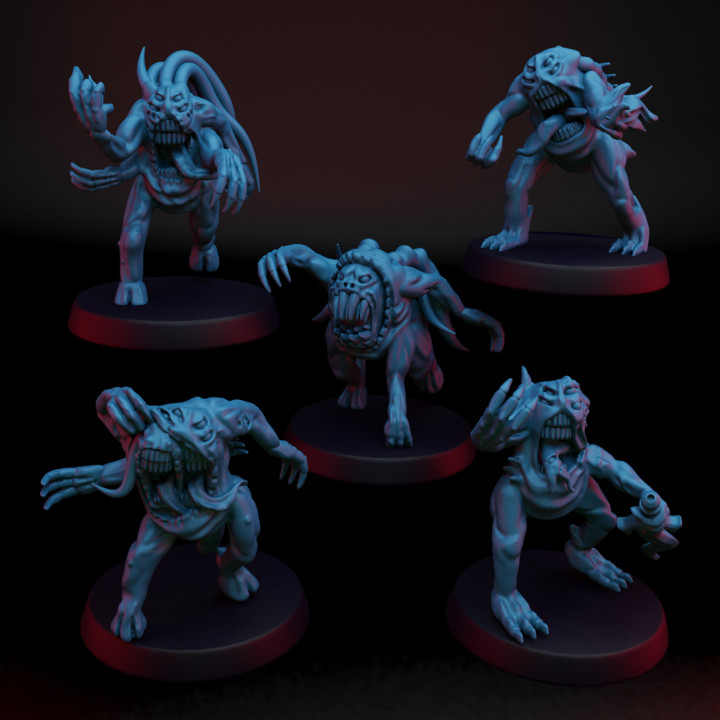 3D Printable small demons by RatMan Forge