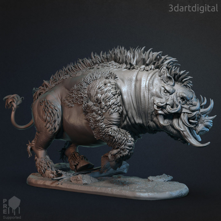 3D Printable Dire Boar´ by 3dartdigital